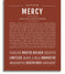Mercy | Name Art Print – Name Stories