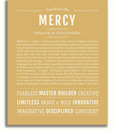 Mercy | Name Art Print – Name Stories