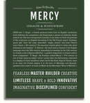 Mercy | Name Art Print – Name Stories