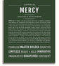 Mercy | Name Art Print – Name Stories