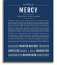 Mercy | Name Art Print – Name Stories