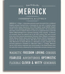 Merrick | Name Art Print – Name Stories