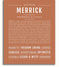 Merrick | Name Art Print – Name Stories