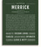 Merrick | Name Art Print – Name Stories
