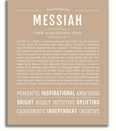 Messiah | Name Art Print – Name Stories