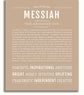 Messiah | Name Art Print – Name Stories