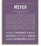 Meyer | Name Art Print – Name Stories