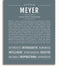 Meyer | Name Art Print – Name Stories