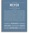 Meyer | Name Art Print – Name Stories