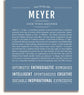 Meyer | Name Art Print – Name Stories
