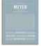 Meyer | Name Art Print – Name Stories