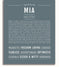 Mia | Name Art Print – Name Stories