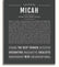 Micah (female) | Name Art Print – Name Stories