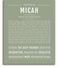 Micah Personalized Name Meaning Art Prints – Name Stories