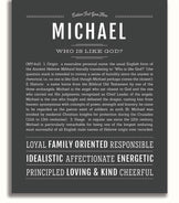 Michael | Name Art Print – Name Stories