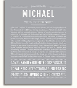 Michael | Name Art Print – Name Stories