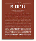 Michael | Name Art Print – Name Stories
