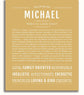 Michael Personalized Name Meaning Art Prints – Name Stories