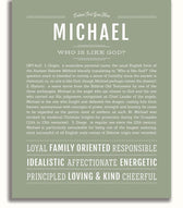 Michael | Name Art Print – Name Stories