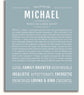 Michael | Name Art Print – Name Stories