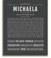 Michaela | Name Art Print – Name Stories