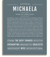 Michaela | Name Art Print – Name Stories
