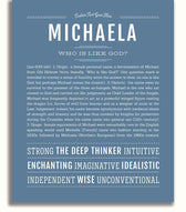 Michaela | Name Art Print – Name Stories