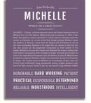 Michelle | Name Art Print – Name Stories