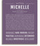 Michelle | Name Art Print – Name Stories