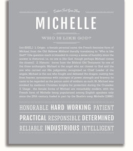 Michelle | Name Art Print – Name Stories