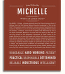 Michelle | Name Art Print – Name Stories