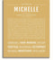 Michelle Personalized Name Meaning Art Prints – Name Stories