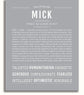 Mick | Name Art Print – Name Stories