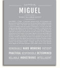 Miguel | Name Art Print – Name Stories
