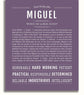Miguel | Name Art Print – Name Stories