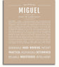 Miguel | Name Art Print – Name Stories