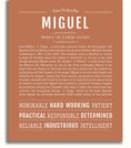 Miguel | Name Art Print – Name Stories