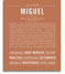 Miguel | Name Art Print – Name Stories