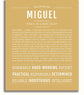 Miguel | Name Art Print – Name Stories