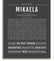 Mikaela | Name Art Print – Name Stories