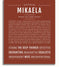 Mikaela | Name Art Print – Name Stories