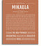 Mikaela | Name Art Print – Name Stories