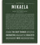 Mikaela | Name Art Print – Name Stories