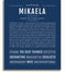 Mikaela | Name Art Print – Name Stories