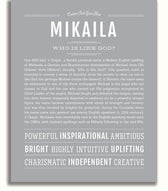 Mikaila | Name Art Print – Name Stories