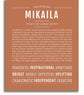 Mikaila | Name Art Print – Name Stories