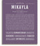 Mikayla | Name Art Print – Name Stories