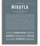 Mikayla | Name Art Print – Name Stories