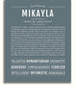 Mikayla Personalized Name Meaning Art Prints – Name Stories