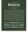 Mikayla | Name Art Print – Name Stories